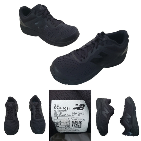 New Balance | Shoes | Mens New Balance 847v4 2 Wide 2e Walking Black ...